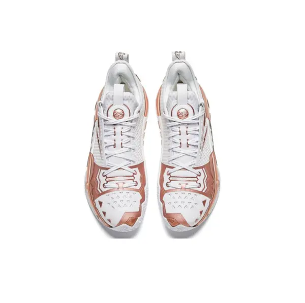 ANTA Shock Wave 5 Pro Championship Sneakers - White/copper
