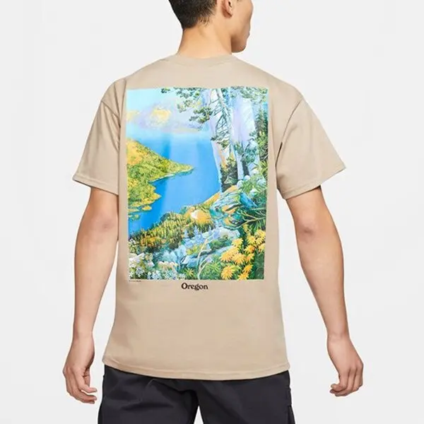 Nike Crater Lake Short Sleeve T-shirt - Khaki