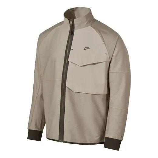 Nike Dri-fit Tech Pack Moisture Conduction Quick Dry Casual Jacket Moon Lime - Gray