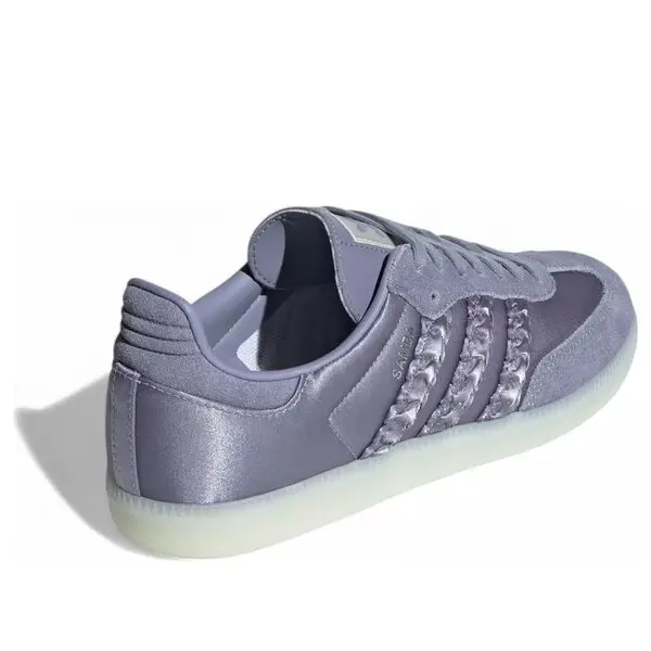 Adidas Samba Og Satin Sneakers - Silver Violet/silver Violet/cloud White