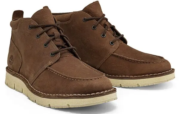 Timberland Westmore Moc Toe Chukka Boots - Brown/white