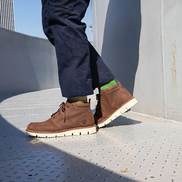 Timberland Westmore Moc Toe Chukka Boots - Brown/white