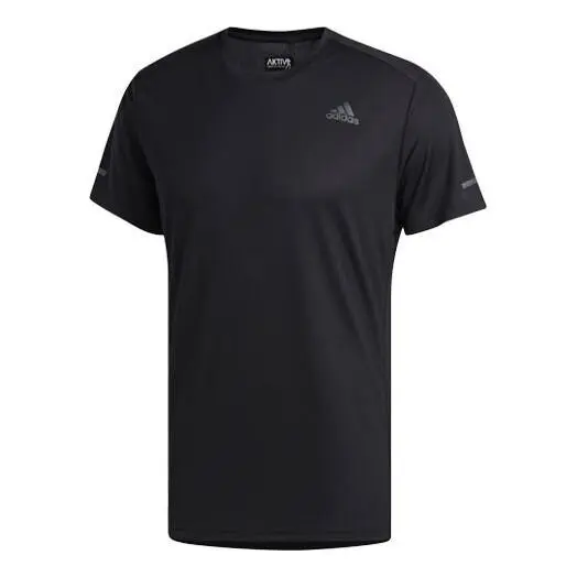Adidas Run It Tee Logo - Black
