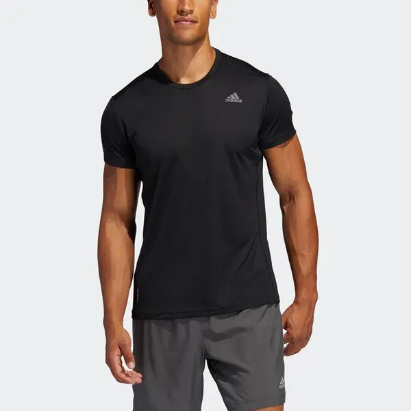 Adidas Run It Tee Logo - Black