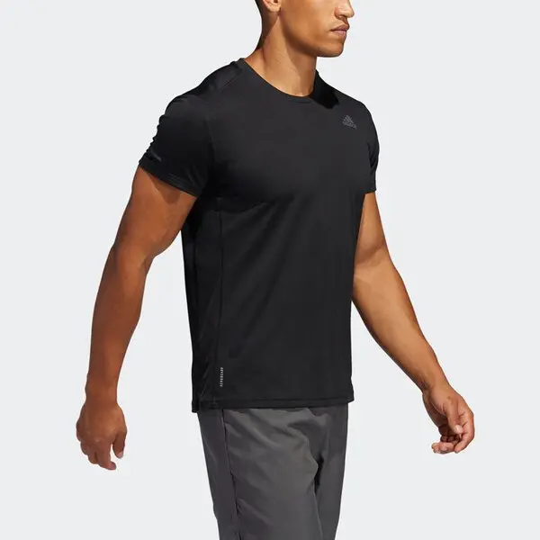 Adidas Run It Tee Logo - Black