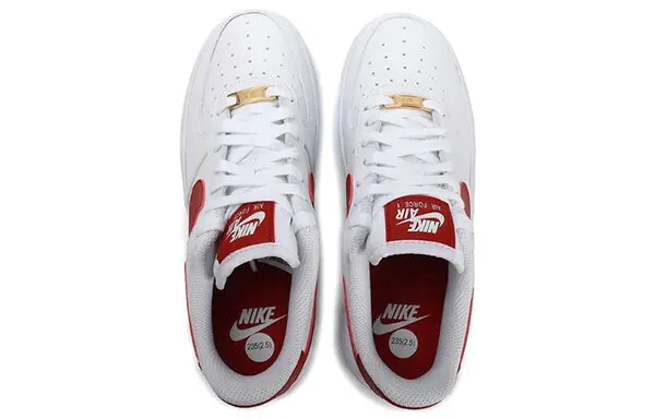 Nike Force 1 '07 Low Top Sneakers - White/red