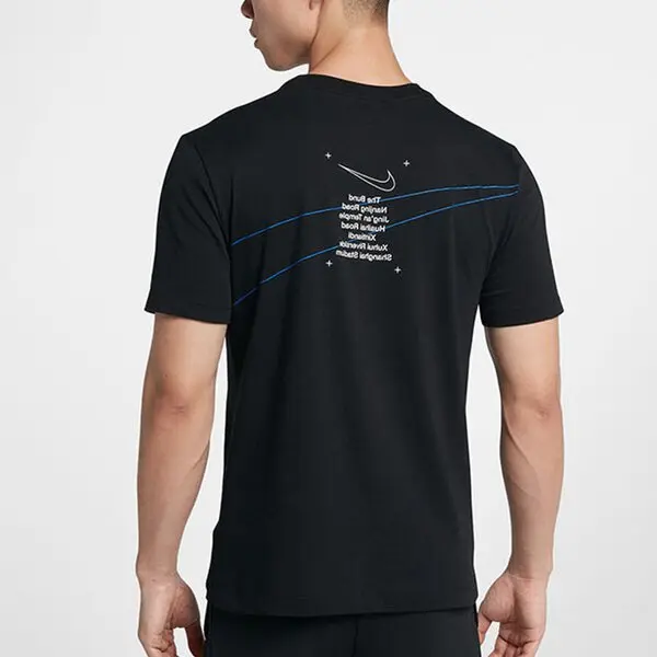 Nike Alphabet Printing Casual Loose Round Neck Short Sleeve