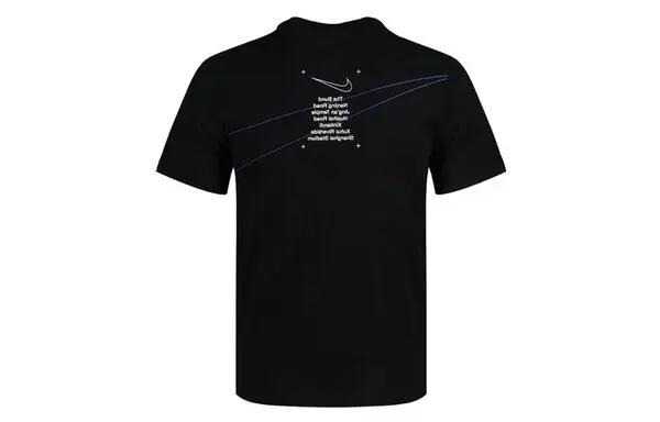 Nike Alphabet Printing Casual Loose Round Neck Short Sleeve