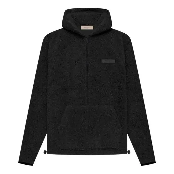 Fear Of God Ss22 Polar Fleece Half Zip Hoodie 'iron - None