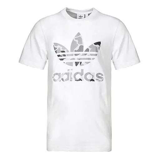 Adidas Originals Camo Trefoil T-shirt - White