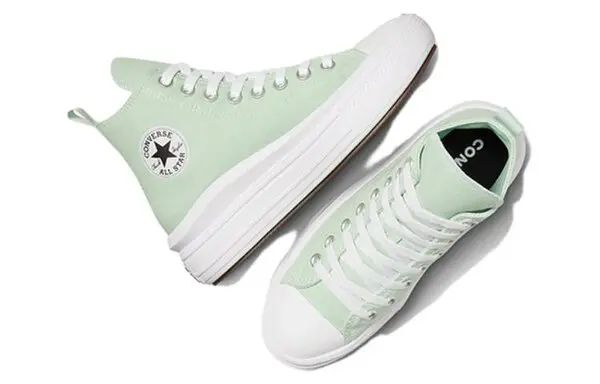 CONVERSE Chuck Taylor All Star Move Platform High Top Sneakers - Green/white/black