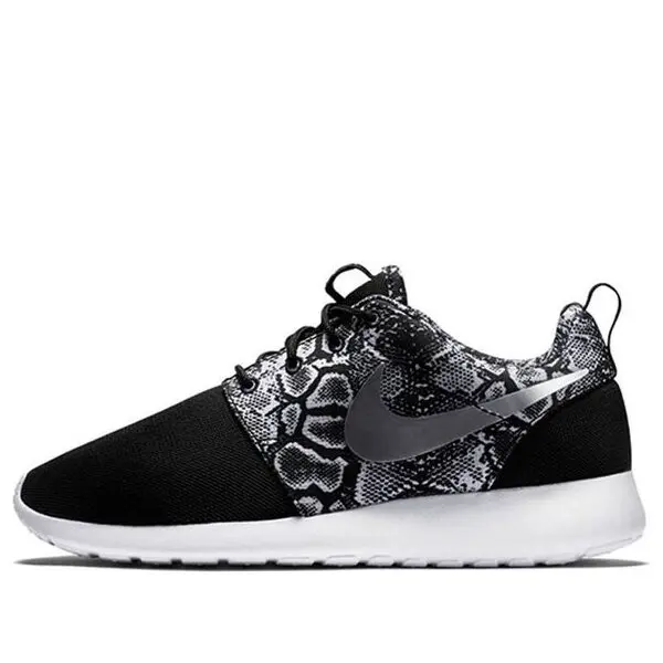 Nike Roshe One Print Sneakers - Black/metallic Silver-white
