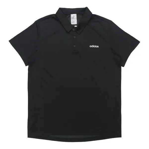 Adidas Training Sports Short-sleeve Polo Shirt - Black