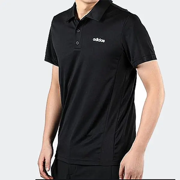 Adidas Training Sports Short-sleeve Polo Shirt - Black