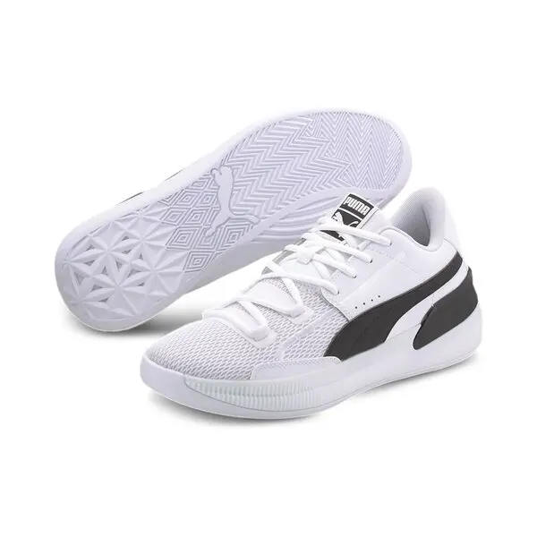 PUMA Clyde Hardwood Team Sneakers - White/black