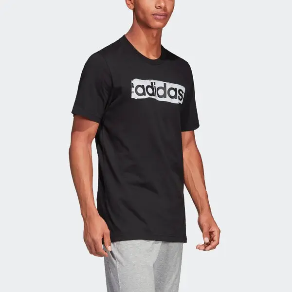 Adidas E Lin Brush T Sports Round Neck Short Sleeve