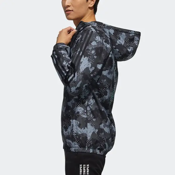 Adidas Camouflage Hooded Casual Jacket