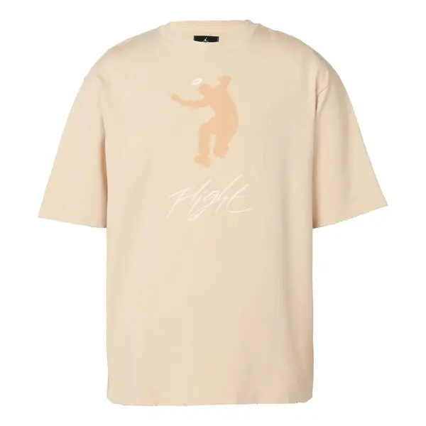 JORDAN X Union Crossover Round Neck Tee 'khaki
