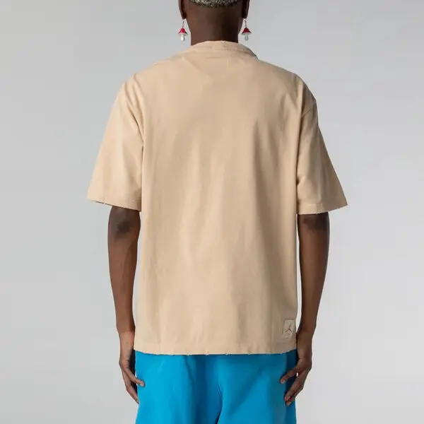 JORDAN X Union Crossover Round Neck Tee 'khaki