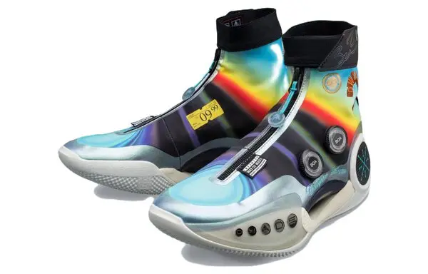 LI-NING Way Of Wade Infinity High-top Sneakers - Blue/black/red