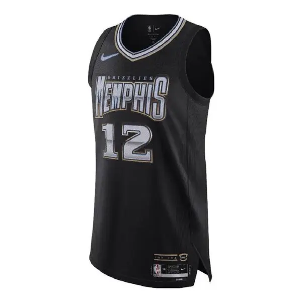 Nike X Nba Memphis Grizzlies 'ja Morant 12' 22-23 Jersey - Black/blue/grey