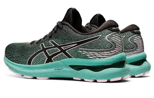 Asics Gel-nimbus 24 Running Shoe - Black/green