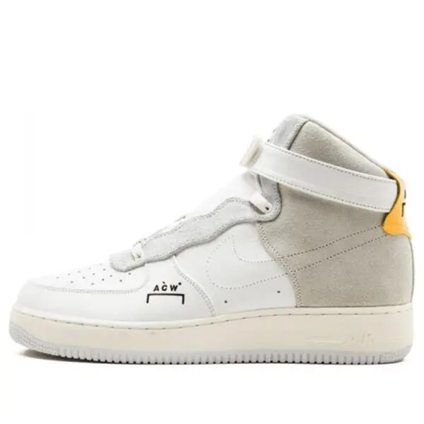 Nike Force 1 High Top Sneakers - White/grey