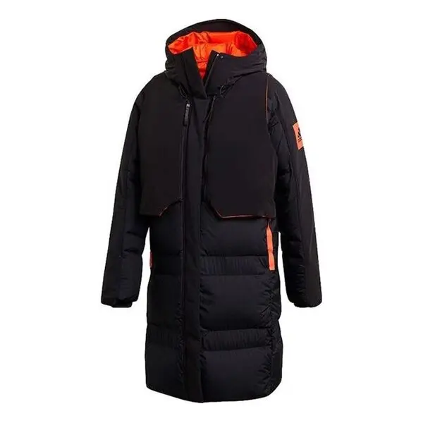 Adidas Myshelter Cold.rdy Down Jacket Asia Sizing 'black Orange - Black/orange