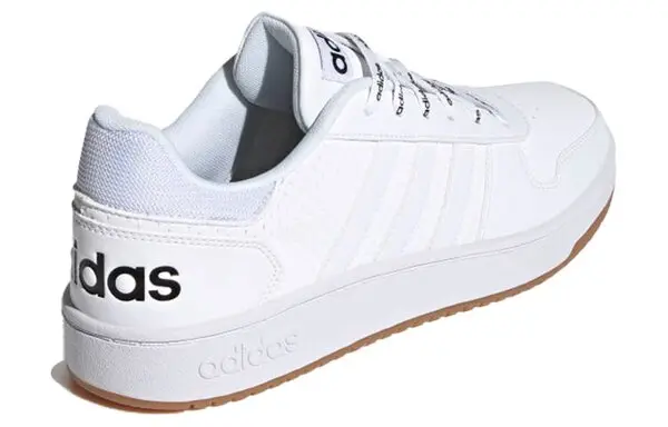 Adidas Hoops 2.0 Low Top Sneakers - White/brown