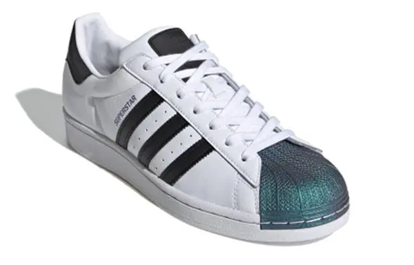 Adidas Superstar Iridescent Toe Sneakers - White/black/blue