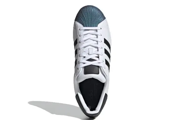 Adidas Superstar Iridescent Toe Sneakers - White/black/blue