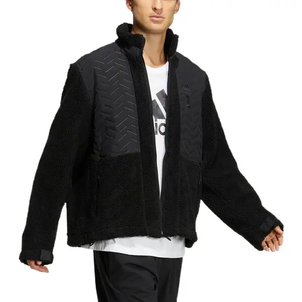 Adidas Logo Full Zip Fleece Jacket