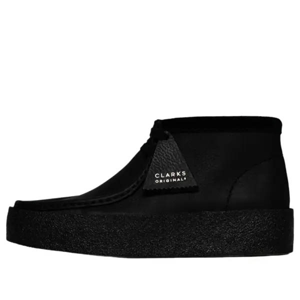 Clarks X Vandy The Pink Skeleton Wallabee V2 Leather Patent - Black