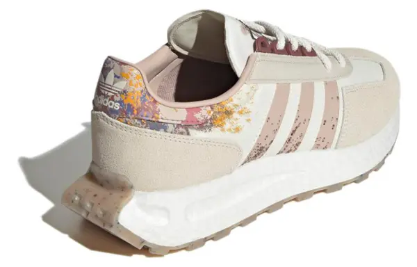 Adidas Retropy E5 Lace Up Sneakers - Beige/white/pink