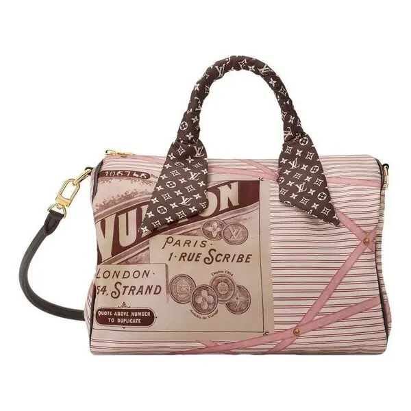 LOUIS VUITTON Speedy Soft 30 - Beige/pink