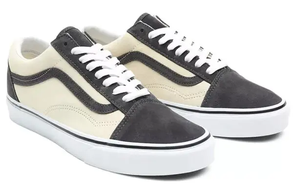 VANS Old Skool Suede Sneakers - Gray/white