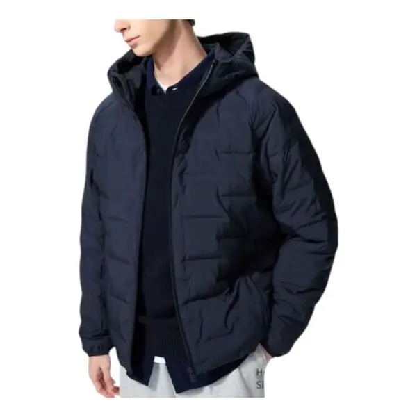 Uniqlo Pufftech Hooded Parka With Double-weave Fabric
