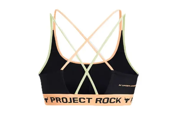 Under Armour Project Rock Crossback Sports Bra 'green Black