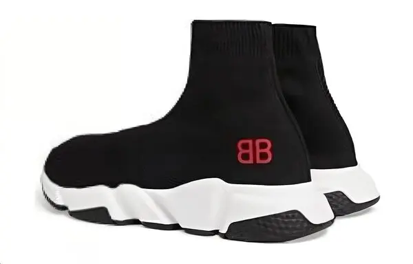 Balenciaga Speed Sneakers - Black/white/red