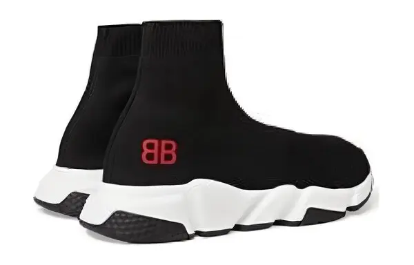 Balenciaga Speed Sneakers - Black/white/red