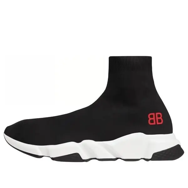 Balenciaga Speed Sneakers - Black/white/red