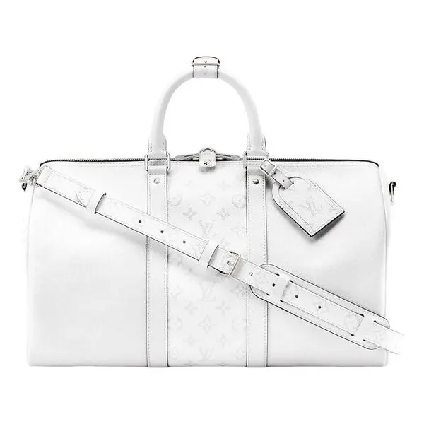 LOUIS VUITTON Keepall Bandoulière 45 - Optic White
