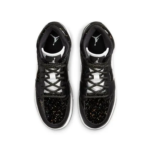 JORDAN 1 Mid Se 'black Glitter' Sneakers