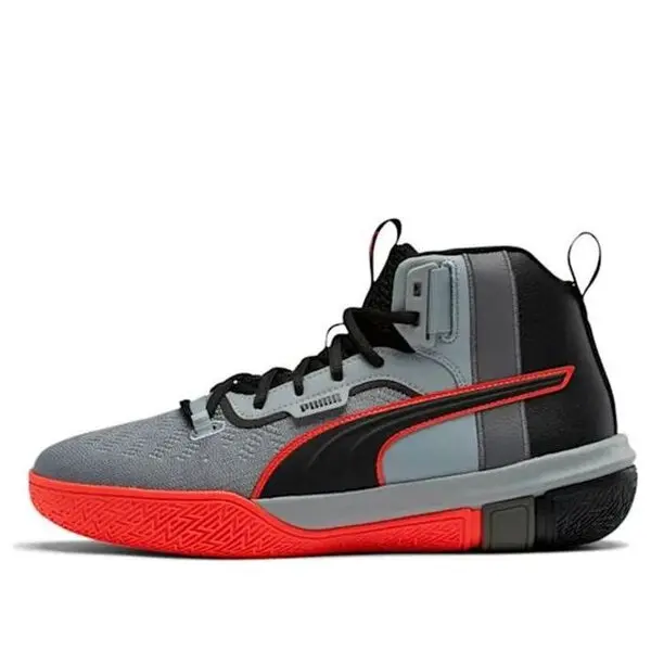 PUMA Legacy Disrupt Mid Top Sneakers - Black/red