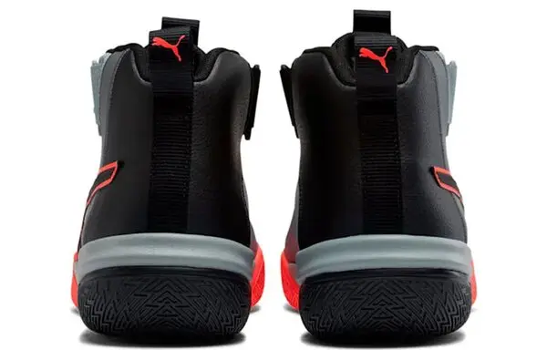 PUMA Legacy Disrupt Mid Top Sneakers - Black/red