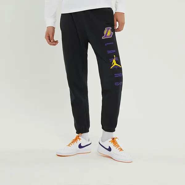 JORDAN Nba Courtside Statement Edition Los Angeles Lakers Bundle Feet Sports Long Pants - Black