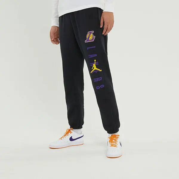 JORDAN Nba Courtside Statement Edition Los Angeles Lakers Bundle Feet Sports Long Pants - Black
