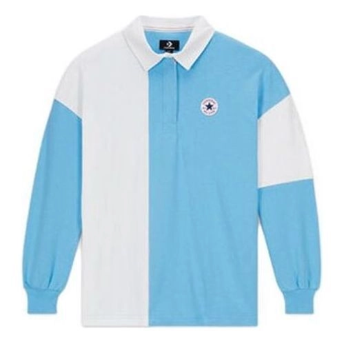 CONVERSE Rugby Shirt - Light Blue/white