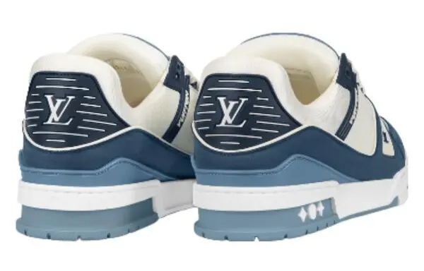 LOUIS VUITTON Trainer Sneakers - Blue/beige/white