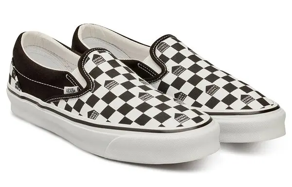 VANS X Dover Street Market Og Classic Slip-on Lx Checkerboard - Blackwhite